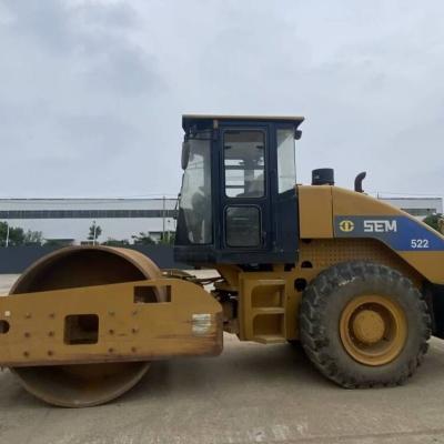 China Mechanical Drive Used Road Roller SEM 522 Second Hand Road Compaction Roller for sale
