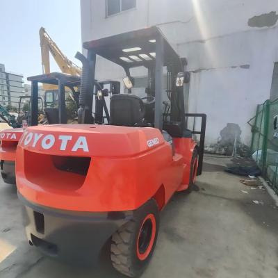 China 5 Tons Load Second Hand Forklifts Mini Toyota 50 Diesel Forklift High Efficiency for sale