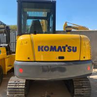 China Used Komatsu PC56 Mini Excavator 5.5 Ton Crawler Digger with 5300kg Working Weight and 0.055 - 0.22m³ Bucket Capacity for sale