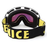 China Popular Heart Shaped Mirrored Snow Goggles Anti Scratch Impact Resistance for sale