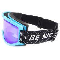 China Blue Color Polarized Snowboard Goggles Double Layer Detachable PC Lens for sale