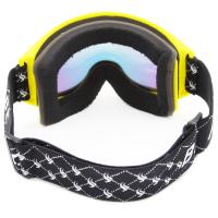 China Yellow Color Anti Fogsnow Goggles , Ski Glasses Breathable For Outdoor Sports for sale