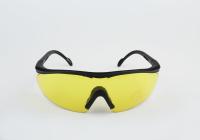 China Yellow Mirrored Safety Glasses , Ultraviolet Protection Glasses Durable Flexible for sale