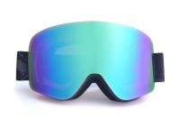 China Head Custom Ski Goggles High Density Foam Anti Slip Strong Magnetic Helmet Compatible for sale
