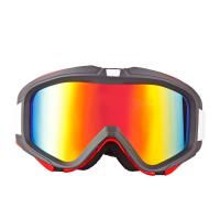 China Womens Reflective Snow Goggles Fashion Design Green Color Lightweignt Adjustable for sale