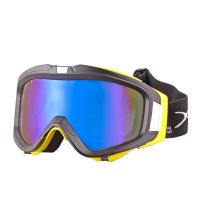 China Womens Reflective Snow Goggles Fashion Design Green Color Lightweignt Adjustable for sale