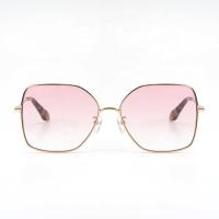 China Custom Ladies Stylish Lifestyle Sunglasses Women Pentagon Shaped Metal Sunglasses for sale