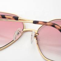 China Custom Ladies Stylish Lifestyle Sunglasses Women Pentagon Shaped Metal Sunglasses for sale