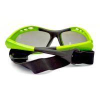 China Green Color Watersports Sunglasses Black Rubber Nose Pad Customized Logo for sale