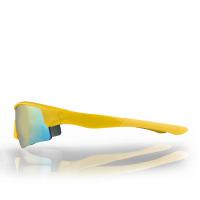 China Yellow Color Polarized Sunglasses Interchangeable PC Lens Anti Slip Silicone Arm Tip for sale