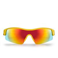 China Yellow Color Polarized Sunglasses Interchangeable PC Lens Anti Slip Silicone Arm Tip for sale