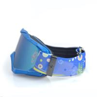 China Comfortable Motocross Goggles UV400 Protection With Anti Slip Silicone Strap for sale