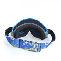 China Comfortable Motocross Goggles UV400 Protection With Anti Slip Silicone Strap for sale
