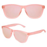 China Pink Color Lifestyle Sunglasses Fancy With Integrated Injection Nose Pads for sale