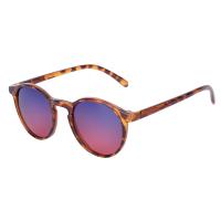 China Round Shape Lifestyle Sunglasses Customized Logo Mirror Coating Hd Vision Lenses for sale