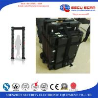 China Wireless movable Arched Door Metal Detector Equipment Built In Battery for sale