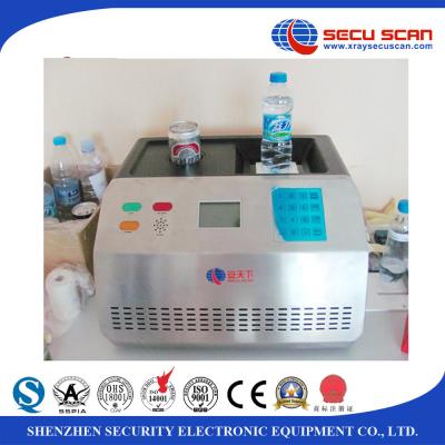 China Benchtop Bottle Liquid Scanner Explosive Detection System AT1000 visual alarm for sale