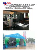China Low Noise Television X Ray Baggage Scanner System For Police , Customs Office for sale