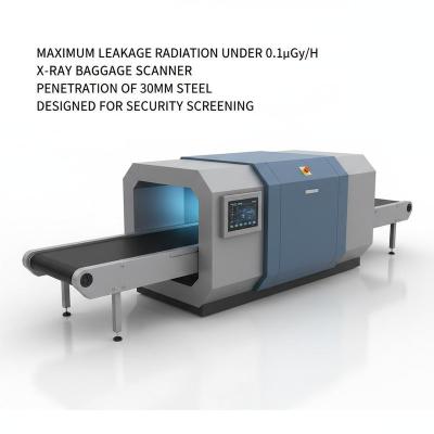 China Maximum Leakage Radiation Under 01μGyH XRay Baggage Scanner Providing Penetration of 30mm Steel Designed for Security Screening for sale