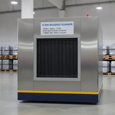 China Approximately 120 Kg X Ray Baggage Scanner Offering Wire Resolution less than 0.0787mm Metal Wire and Tunnel Dimensions 1020 Mm 1313 Mm for sale