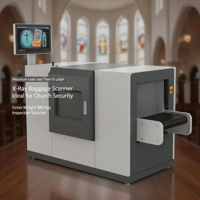 China Maximum Leak Less Than 03 μGyH X Ray Baggage Scanner Ideal for Church Security Gross Weight 380 Kgs Inspection Solution for sale