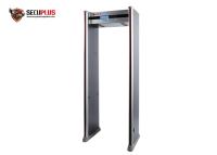 China Multi Zones Arched Metal Detector Gate Sound / Light Alarm With LCD Show Body Temperature for sale