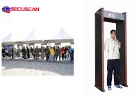 China 6 pinpoint zones walk through metal detector with waterproof for Factories for sale
