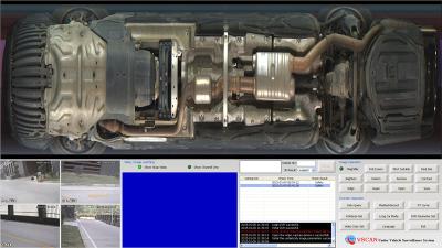 China Color Scanning Images Displayed Under Vehicle Surveillance System for sale