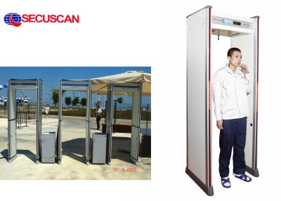 China Electronic Long Range Body Scanner Metal Detector Walk Through With Remote Controller for sale