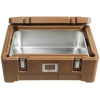 China Top Loading Food Pan Carrier 25L Coffee Mobile Hot Food Transportation Boxes For Food Delivery Service Providers for sale