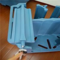 China 20 Dishes Adjustable Dish Caddy Cart Blue Plastic Kitchen Dish Soap Caddy Oem for sale