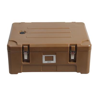 China Top Loading Food Pan Carrier 25L Coffee Mobile Hot Food Transportation Boxes For Food Delivery Service Providers for sale