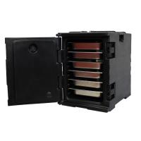 China Pan Insulated Food Transport Box Dining Halls Outdoor Banquets Hot Cold Carrier Black for sale