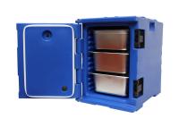 China Front Loading Insulated Pan Carrier To Keep Food Hot Polyethylene Nylon for sale