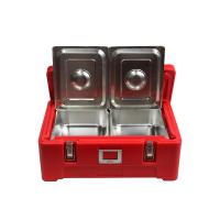 China 30Ltr 10.5KG Insulated Food Transport Box Rotational Insulated Hot Boxes for sale