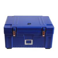 China LLDPE Top Loading Food Pan Carrier 25L Blue Thermal Food Transport Boxes for sale