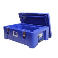 China LLDPE Top Loading Food Pan Carrier 25L Blue Thermal Food Transport Boxes for sale