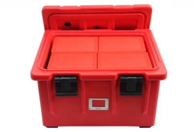 China Rectangular 13kg Insulated Food Transport Box Polyethylene Insulated Hot Food Transport Boxes for sale