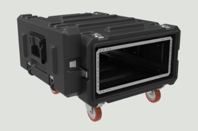 China 5U Shock Absorber Roto Rack Case Box LLDPE Skb Rack Mount Cases for sale