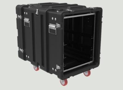 China 14U LLDPE Shockmount Rack Rolling Rack Case Dustproof for sale