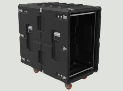 China Black 80KG Shock Racks Absorber 16u Shock Mount Rack Box 900mm for sale