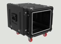 China 8U 120kg Shock Absorber Rack Box  8u Rolling Rack Case 4 Wheels for sale