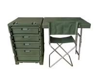 China Easy Moving PE Military Carrier Double Financial Desk Military Case Dustproof for sale