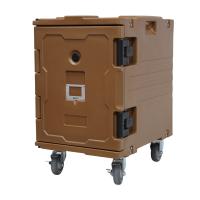 China Insulation Foam Food Pan Carrier Food Tray Carrier 90L With Wheels for sale