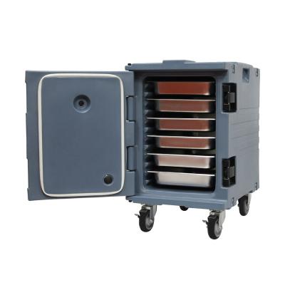 China 90Litre Hot Food Pan Carrier All Weather Stackable Insulated 6 Layers for sale