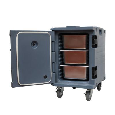 China Stackable Ergonomic Insulated Pan Carrier 90L 3 Layers Insulated Food Transport Containers for sale