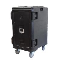 China 120L Commercial Hot Food Pan Carrier Insulated Pan Carriers Catering Black for sale