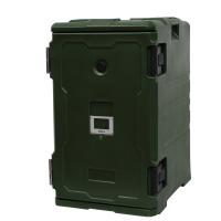 China 120L Green Insulated Food Pan Carrier  CFC Free Thermo Preserving 8 Layers For Hot Food for sale