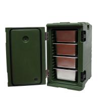 China 120L Green Insulated Food Pan Carrier  CFC Free Thermo Preserving 8 Layers For Hot Food for sale