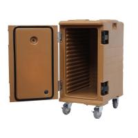 China Full Size Safe Food Pan Carrier Heated 4 Layers Coffee Color for sale